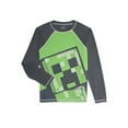Minecraft Boys Long Sleeve Rash Guard - Creeper Design - Walmart.com