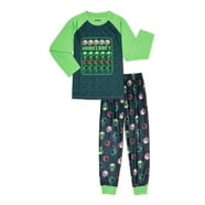 Minecraft Exclusive Boys 2-Piece Pajama Set, Sizes 4-12 - Walmart.com