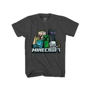 Minecraft Characters Boys Long Sleeve Active Mesh T-Shirt, 2-Pack ...
