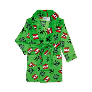 Minecraft Boys Pajama Robe, Sizes 4-12 - Walmart.com