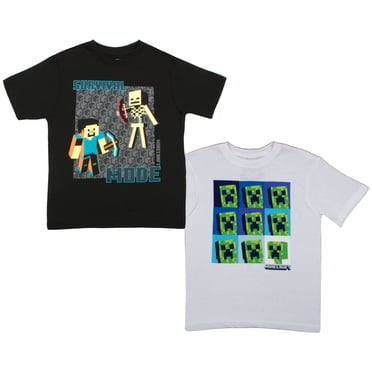 Minecraft Boys 3-Piece Pants Set - Short Sleeve T-Shirt, Shorts ...