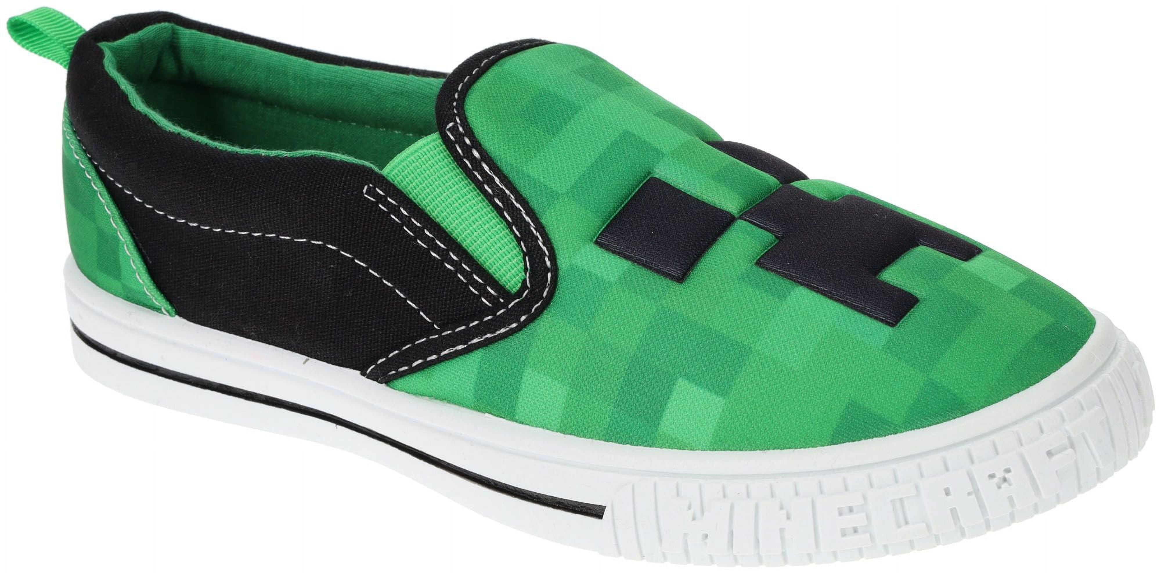 Minecraft Boys' Slip-On Shoes for Big Kids, Sport Skate Shoe Casual ...
