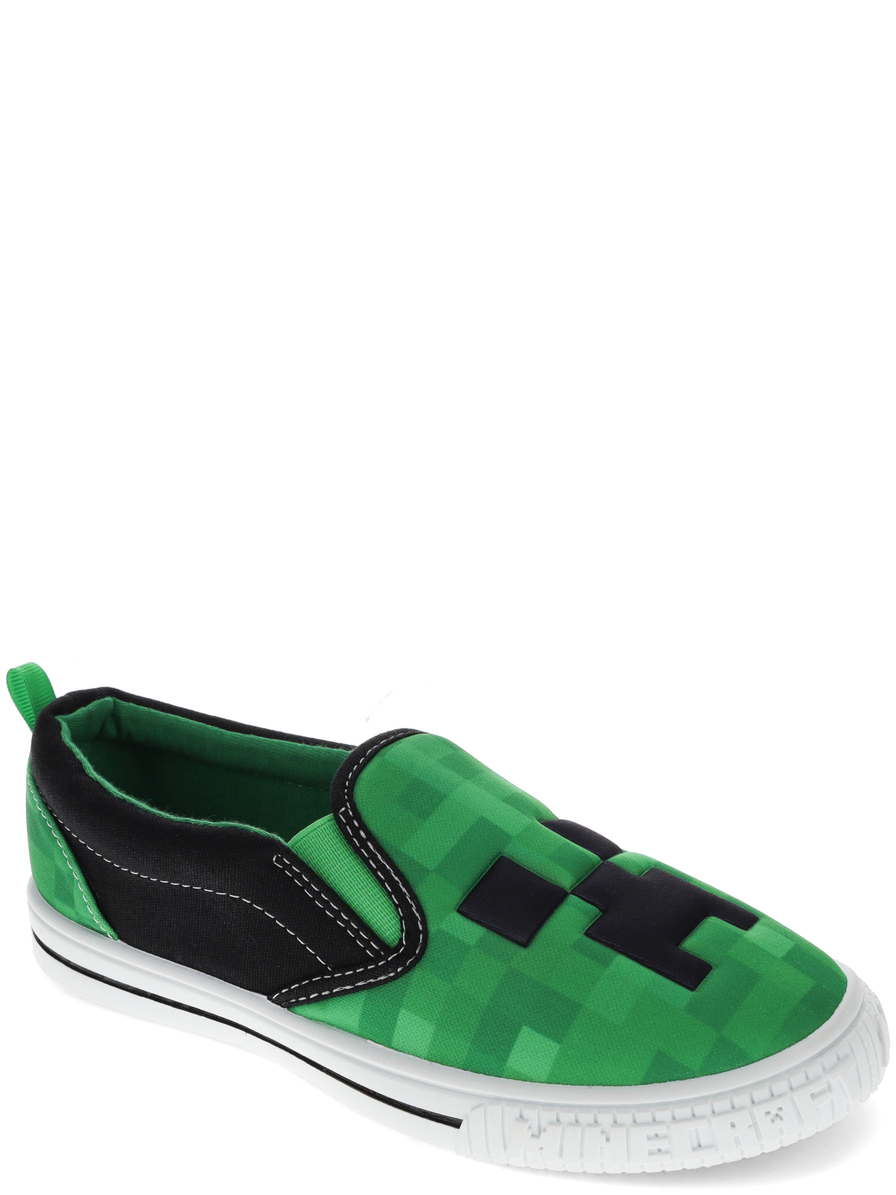 Minecraft Boys' Slip-On Shoes for Little Kids, Sport Skate Shoe Casual ...