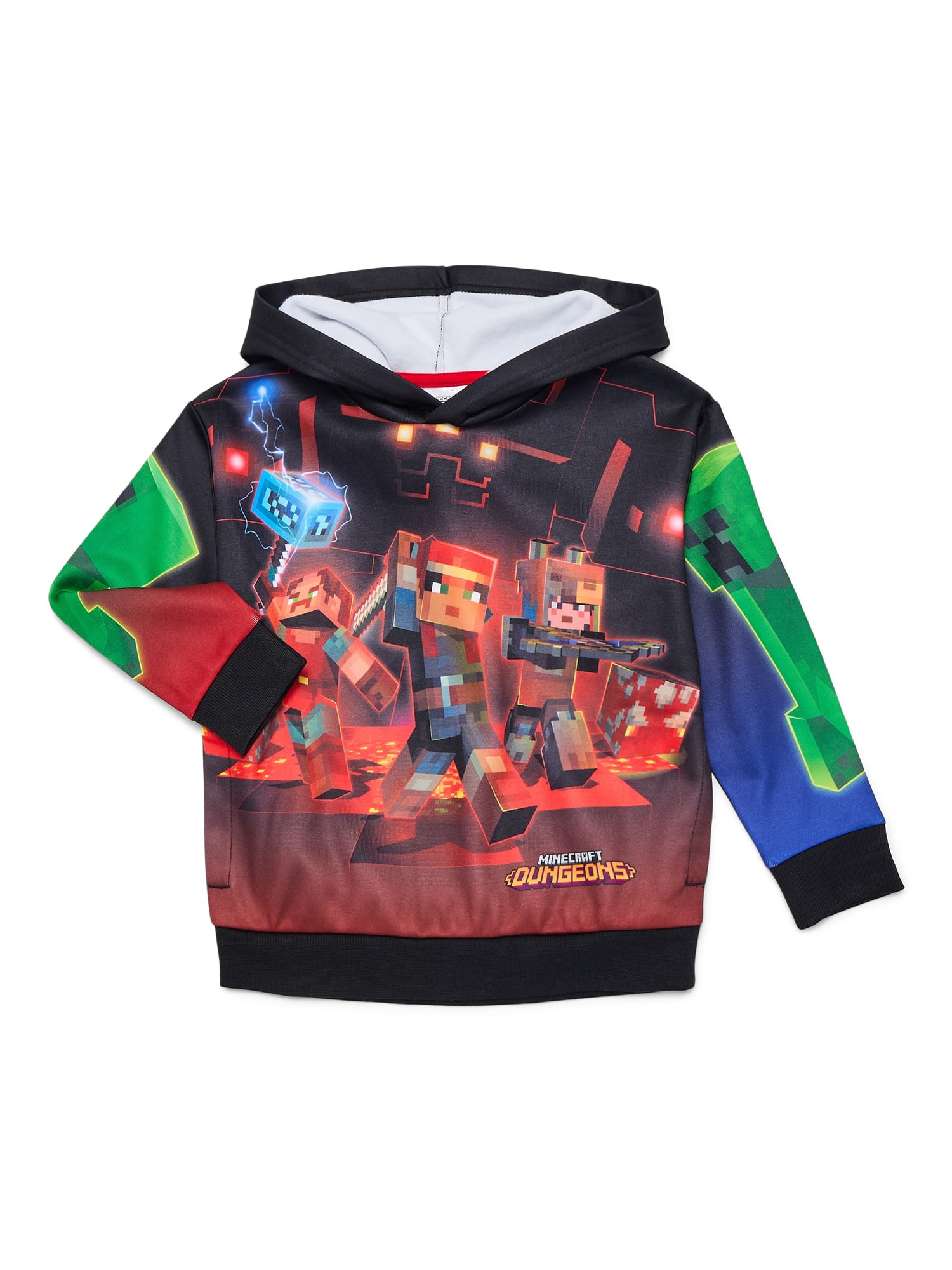 Minecraft Boys Sublimated Graphic Hoodie, Sizes 4-18 - Walmart.com