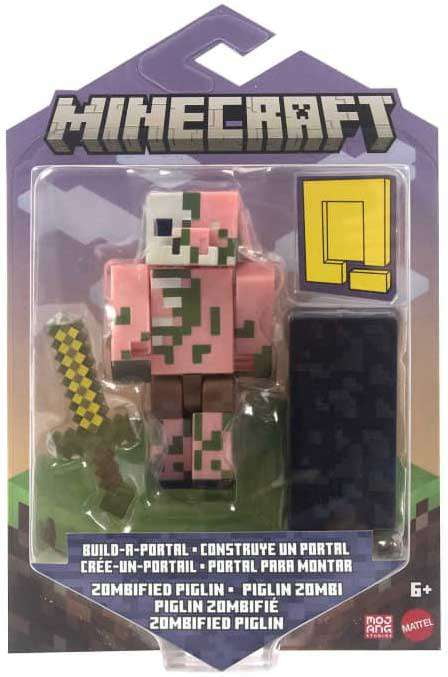 Minecraft Build-A-Portal Zombified Piglin Action Figure - Walmart.com