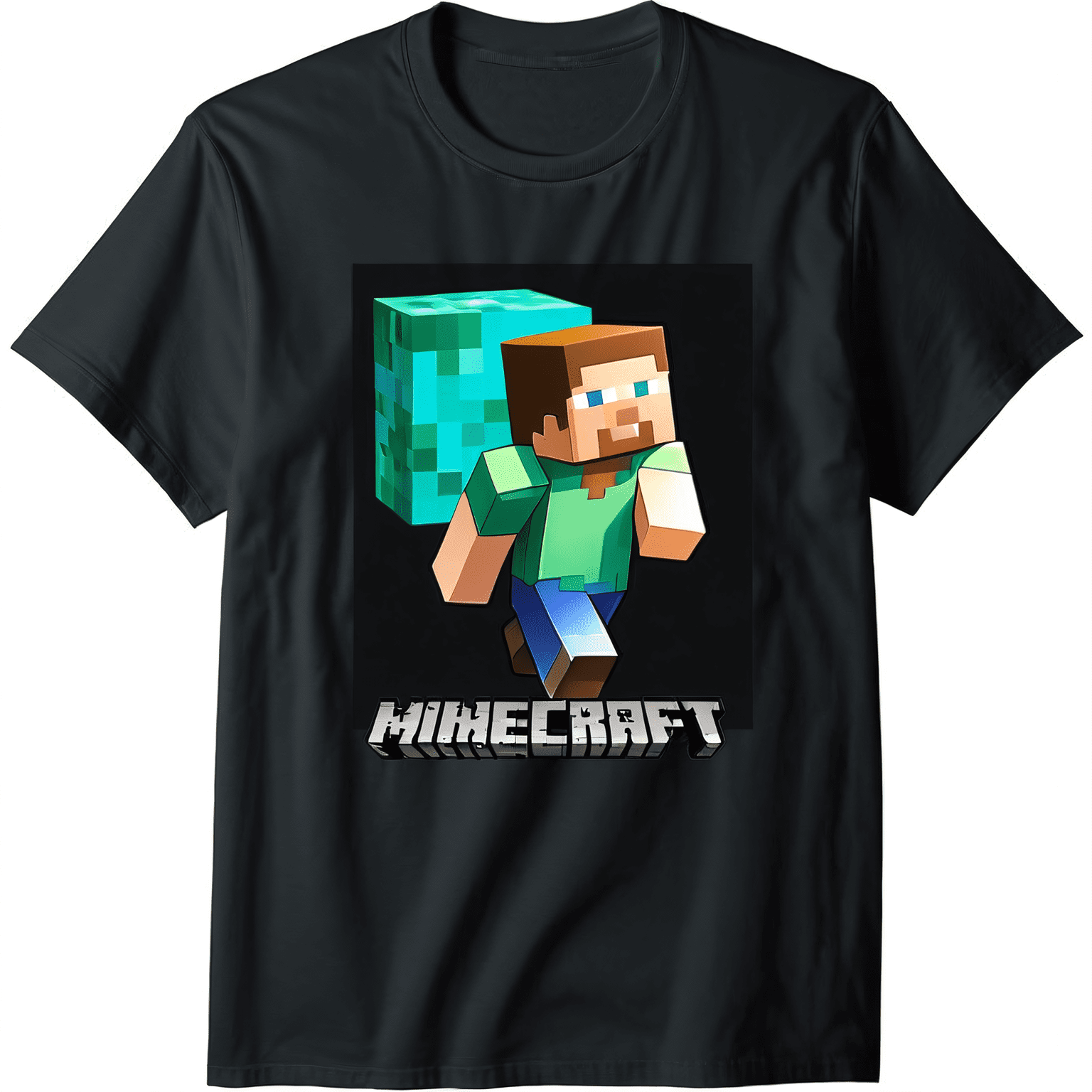 Minecraft Build Explore Create Group Poster T-Shirt - Walmart.com