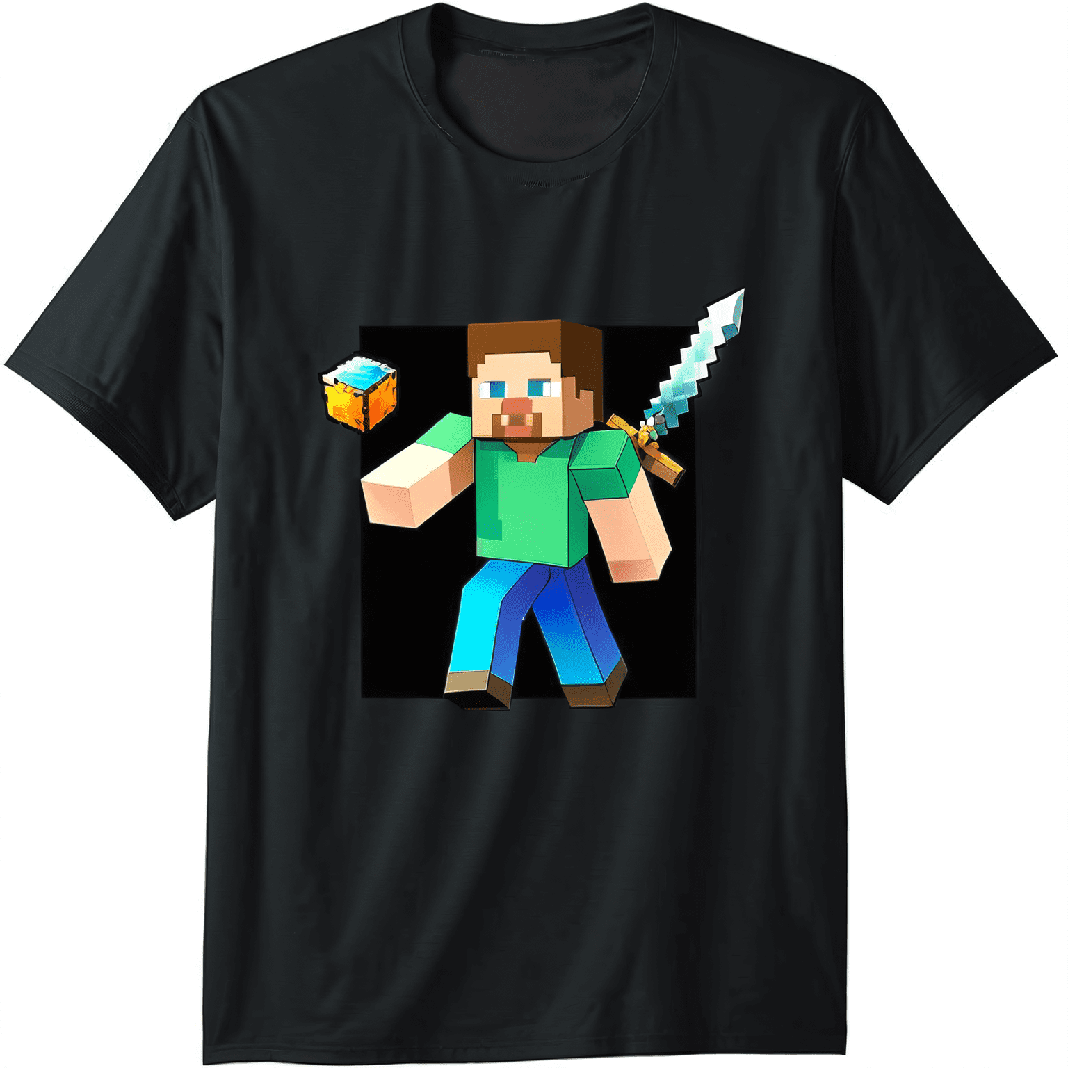 Minecraft Build Explore Create Group Poster T-Shirt - Walmart.com