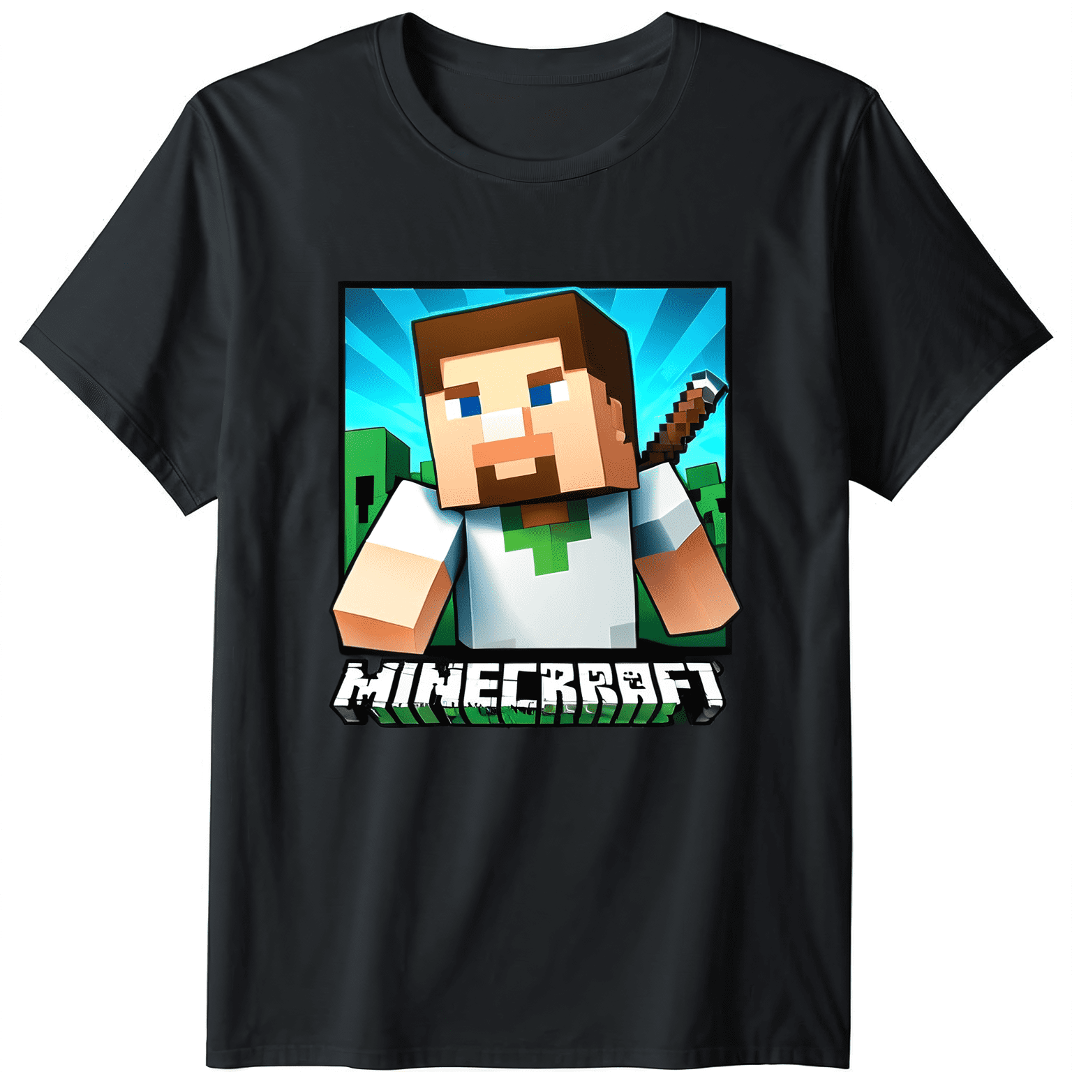Minecraft Build Explore Create Group Poster T-Shirt - Walmart.com