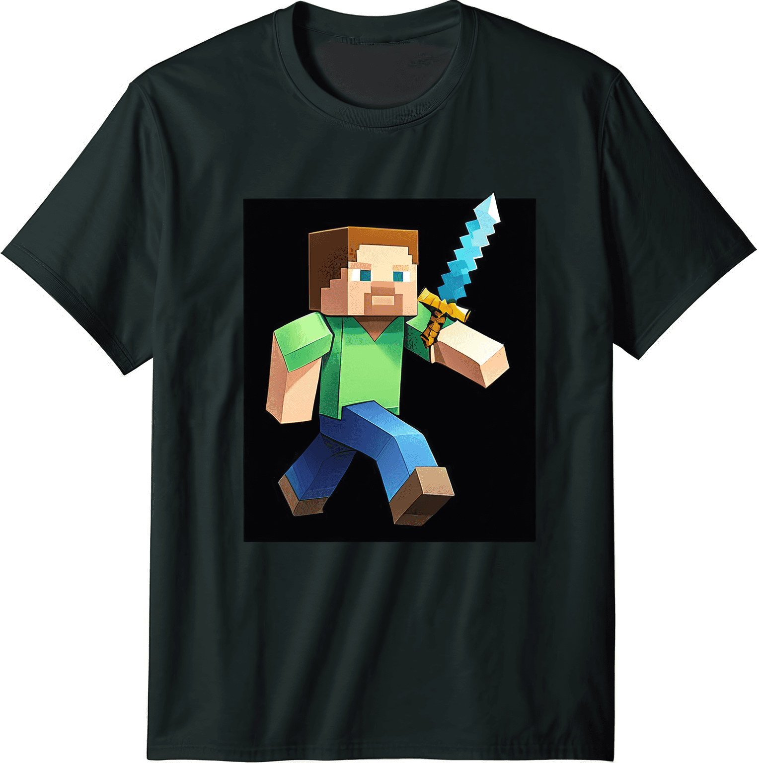 Minecraft Build Explore Create Group Poster T-Shirt - Walmart.com