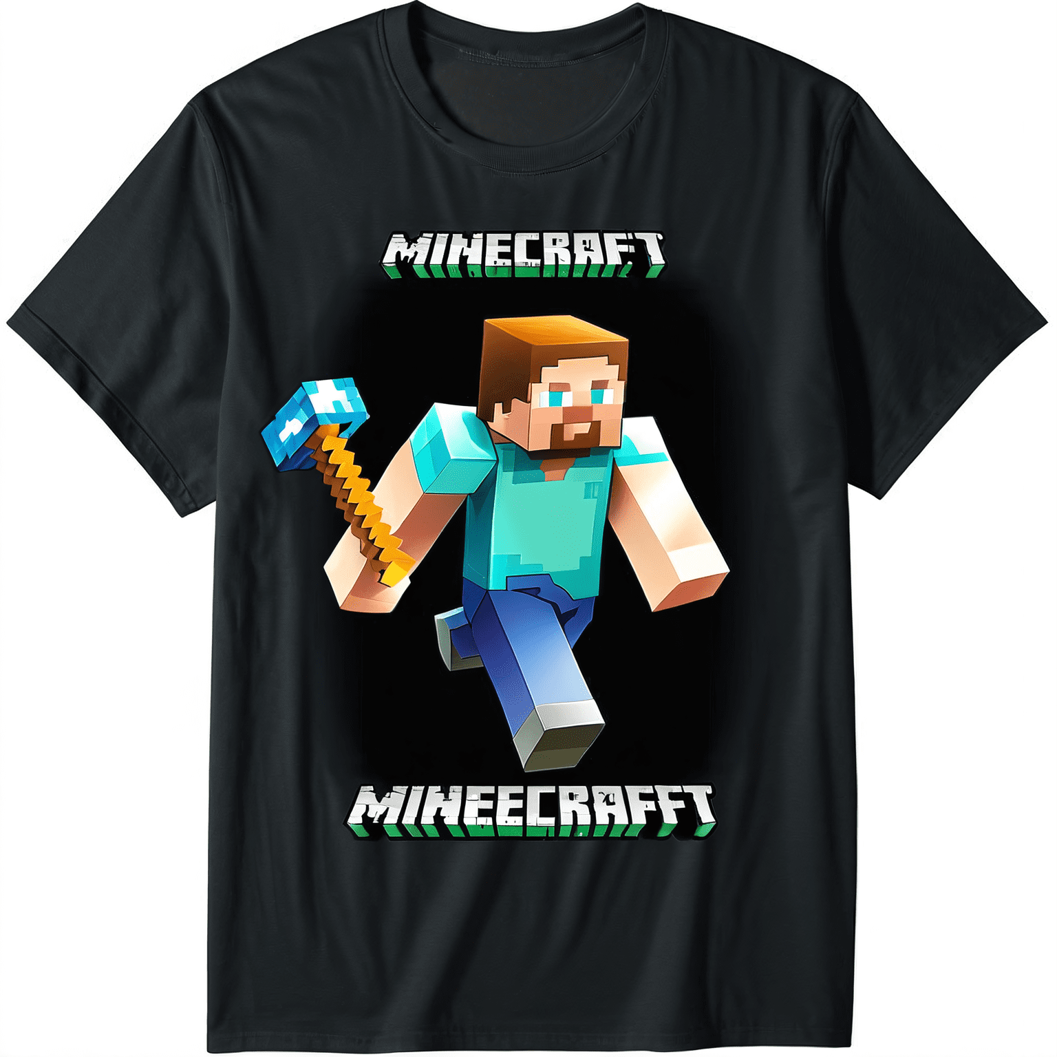 Minecraft Build Explore Create Group Poster T-Shirt - Walmart.com