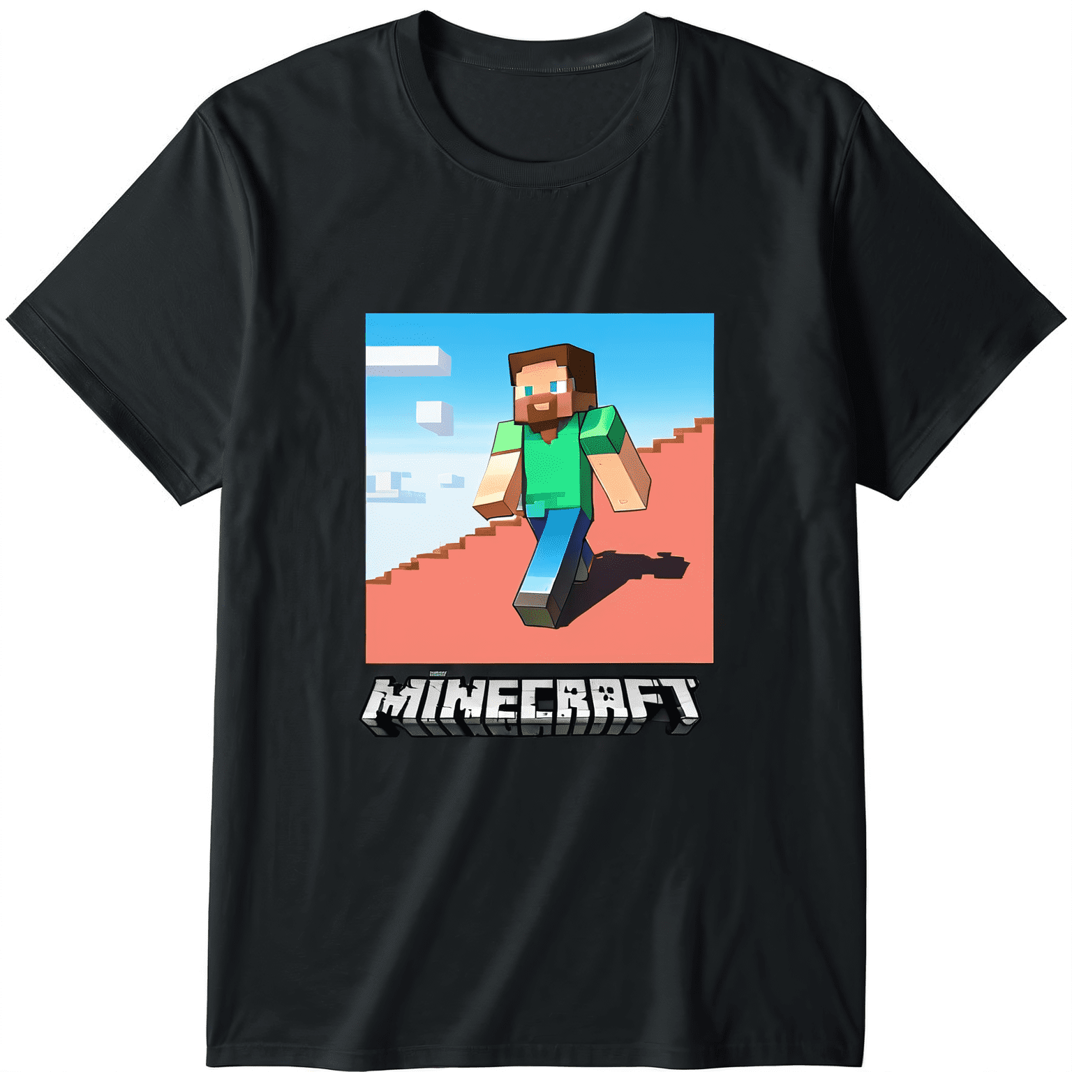 Minecraft Build Explore Create Group Poster T-Shirt - Walmart.com