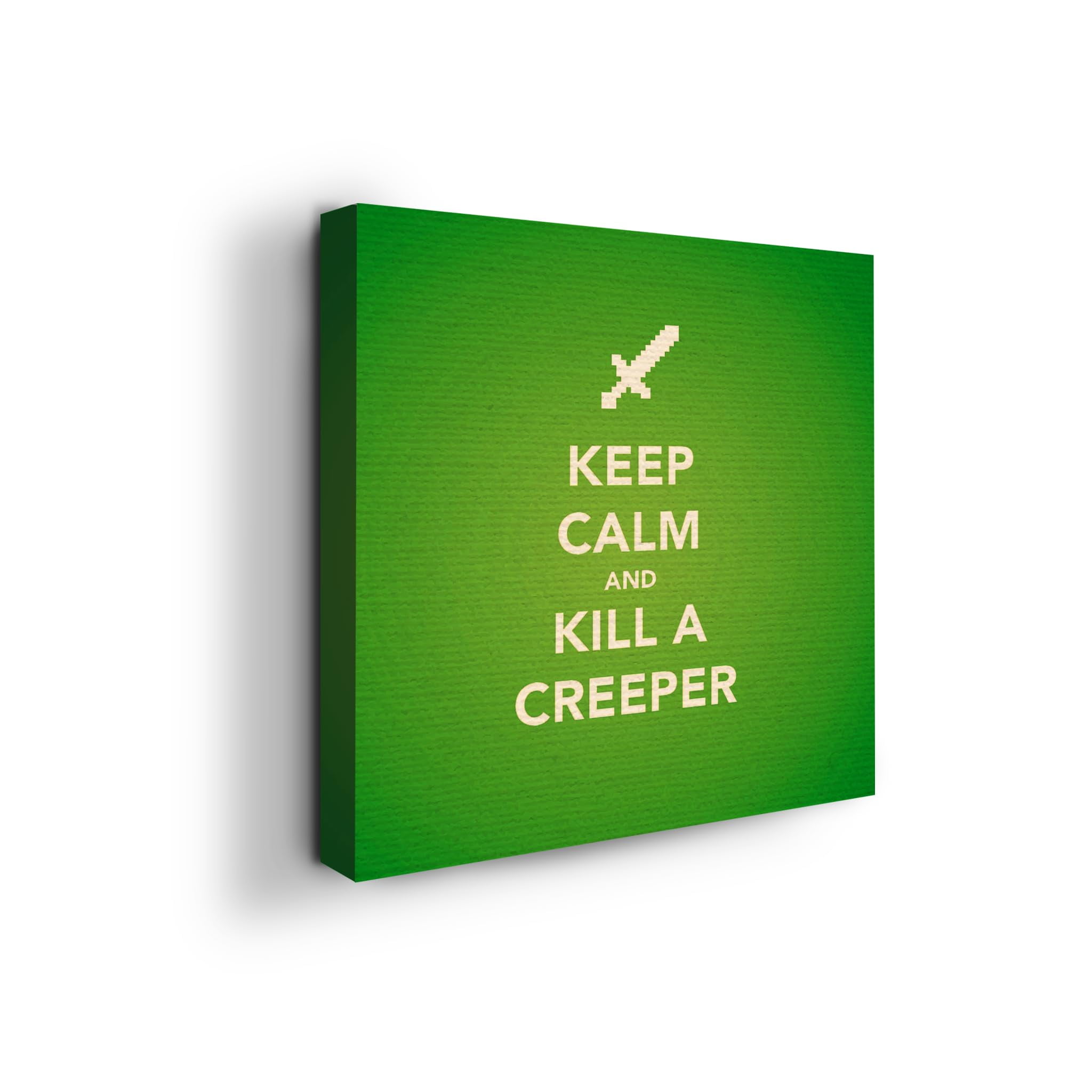 Minecraft Canvas Wall Art by Mavis Print- 14x14 inches Video Game Wall ...