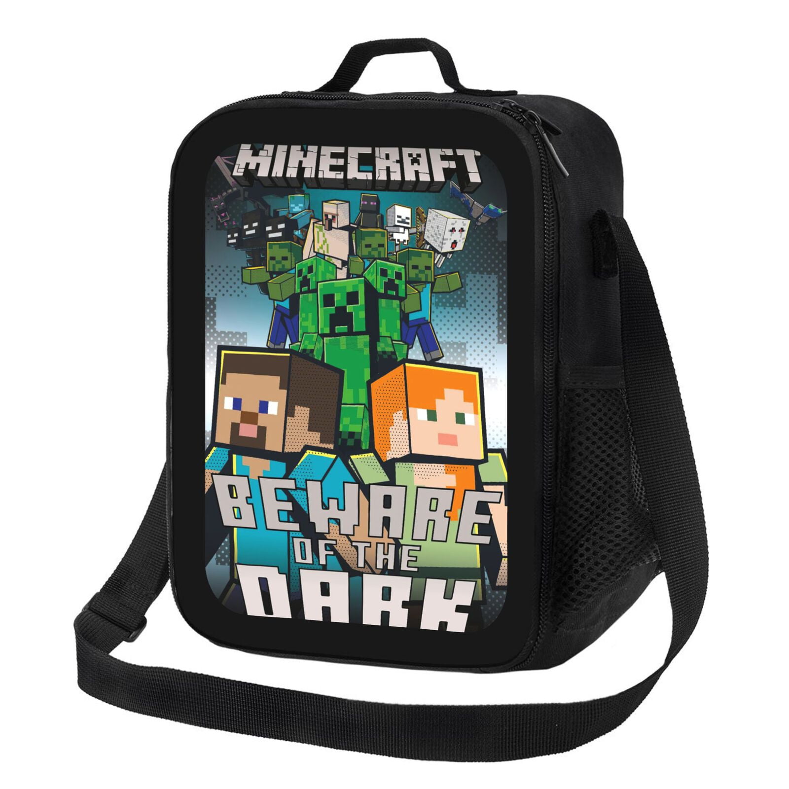 Minecraft Cartoon Game Insulated single shoulder portable bento bag ...