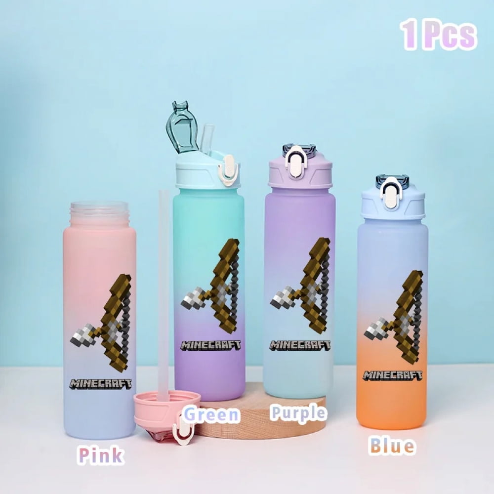 Minecraft Cartoon Game Water Cup Outdoor Large Capacity Plastic ...