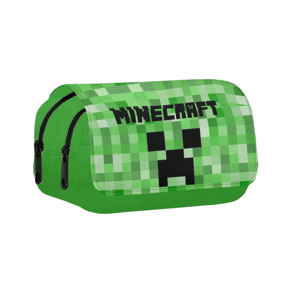 Minecraft Cartoon Pencil Case Double Pencil Case Large Capacity Oxford ...