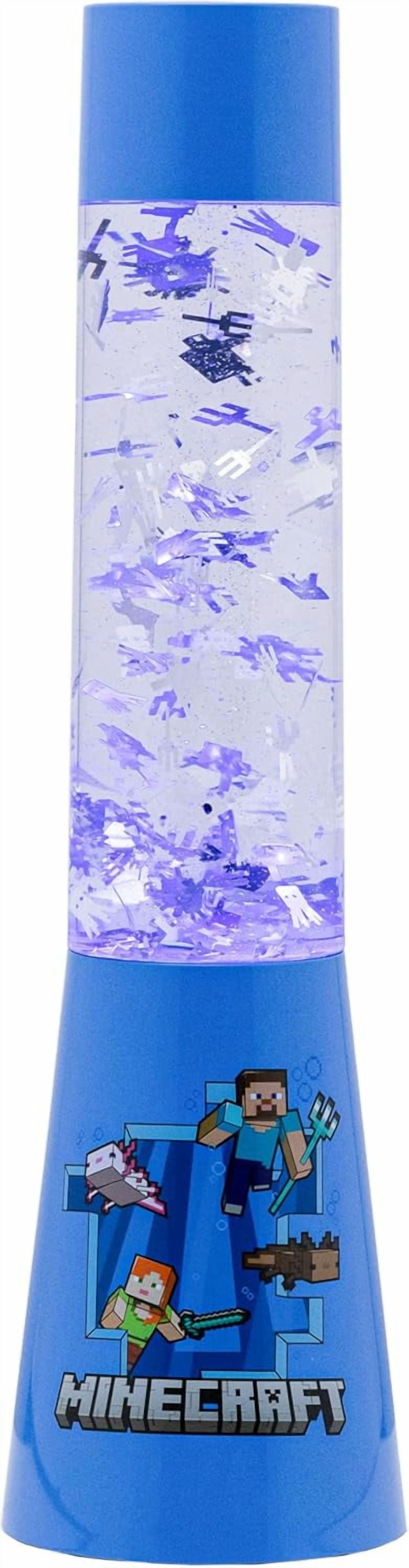 Minecraft Character Officially Licensed Glitter Flow Lamp or Night Mood ...