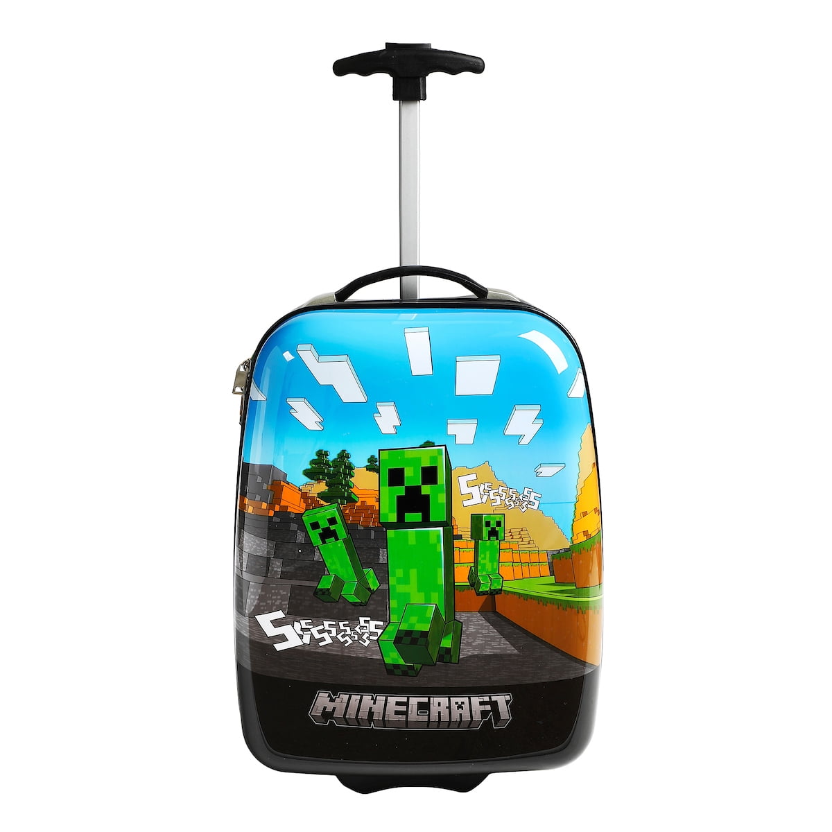 Minecraft Cliffside Creepers Youth 18" 2-Wheeled Hardside Toddler ...
