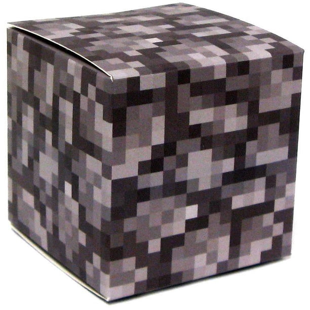 Jazwares Minecraft Cobblestone Block Papercraft Art and Craft Kit ...