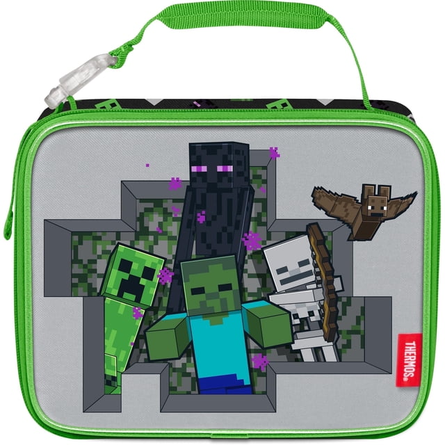 Thermos Minecraft Lunch Box Kit for Kids, Insulated, Reusable, Single ...