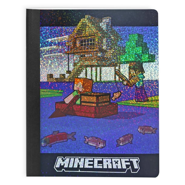Minecraft Composition Book, Wide Ruled, 100 Pages, 7.5 in x 9.75 in ...