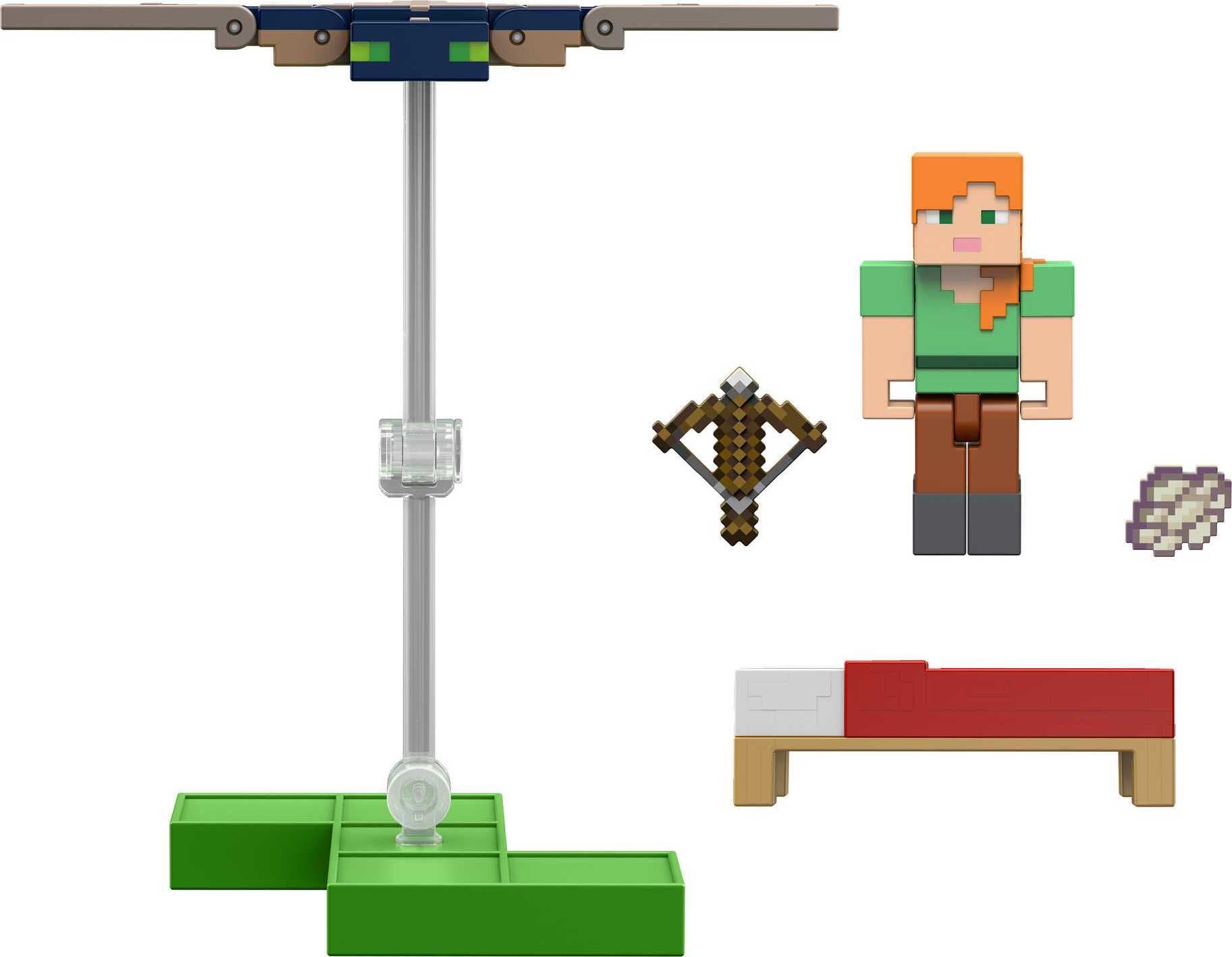 Minecraft Craft-A-Block 2-Pk Assortment Figures, Character Figures ...