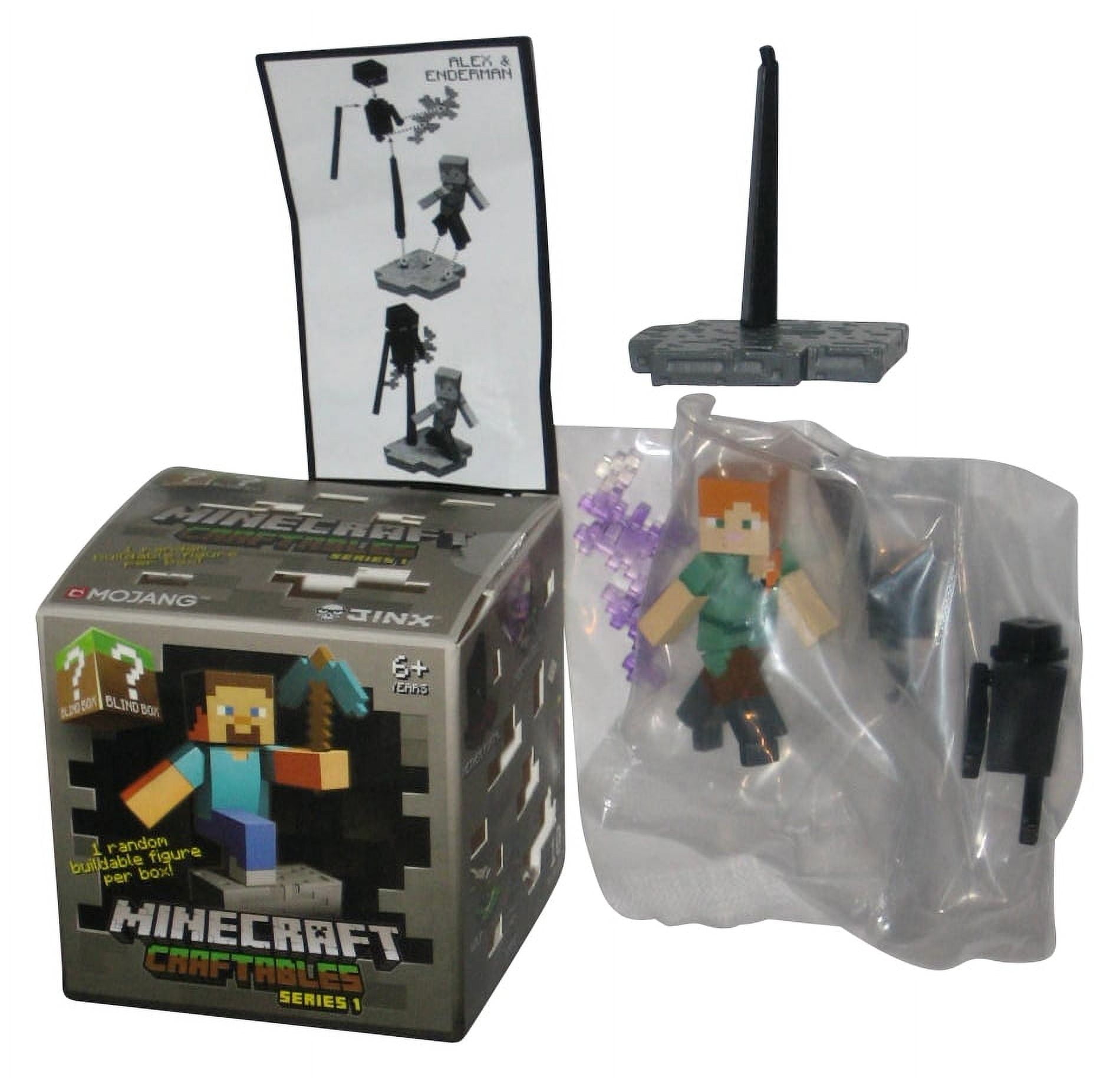 Minecraft Craftables Series 1 (2015) Jinx Mojang Alex & Enderman Mini ...