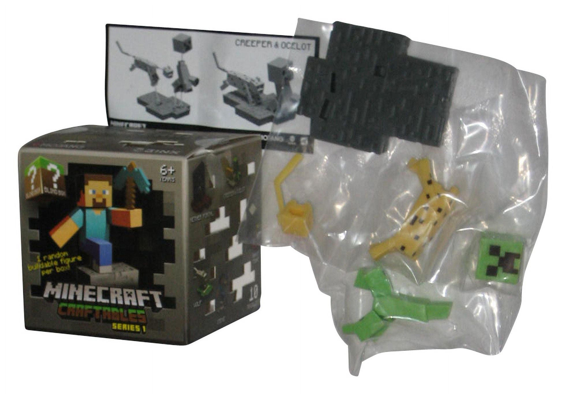 Minecraft Craftables Series 1 (2015) Jinx Mojang Ocelot & Creeper Mini ...