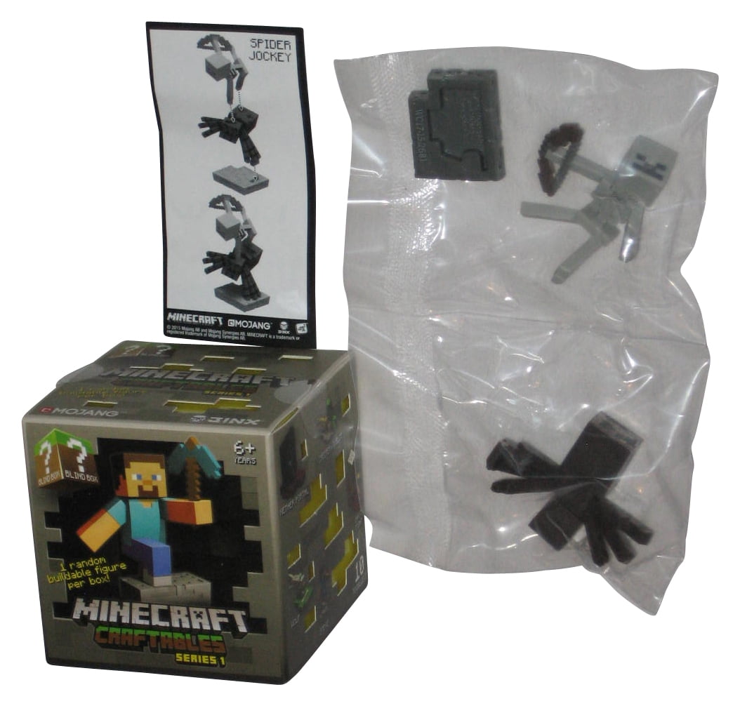 Minecraft Craftables Series 1 (2015) Jinx Mojang Spider Jockey Mini ...