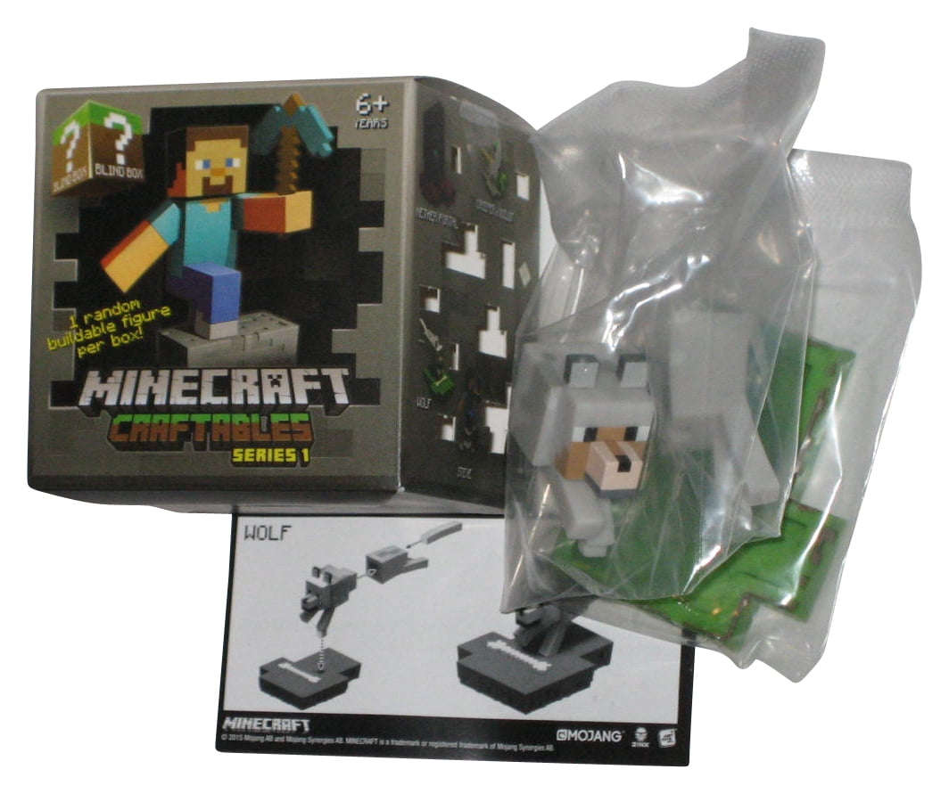 Minecraft Craftables Series 1 (2015) Jinx Mojang Wolf Mini Figure ...