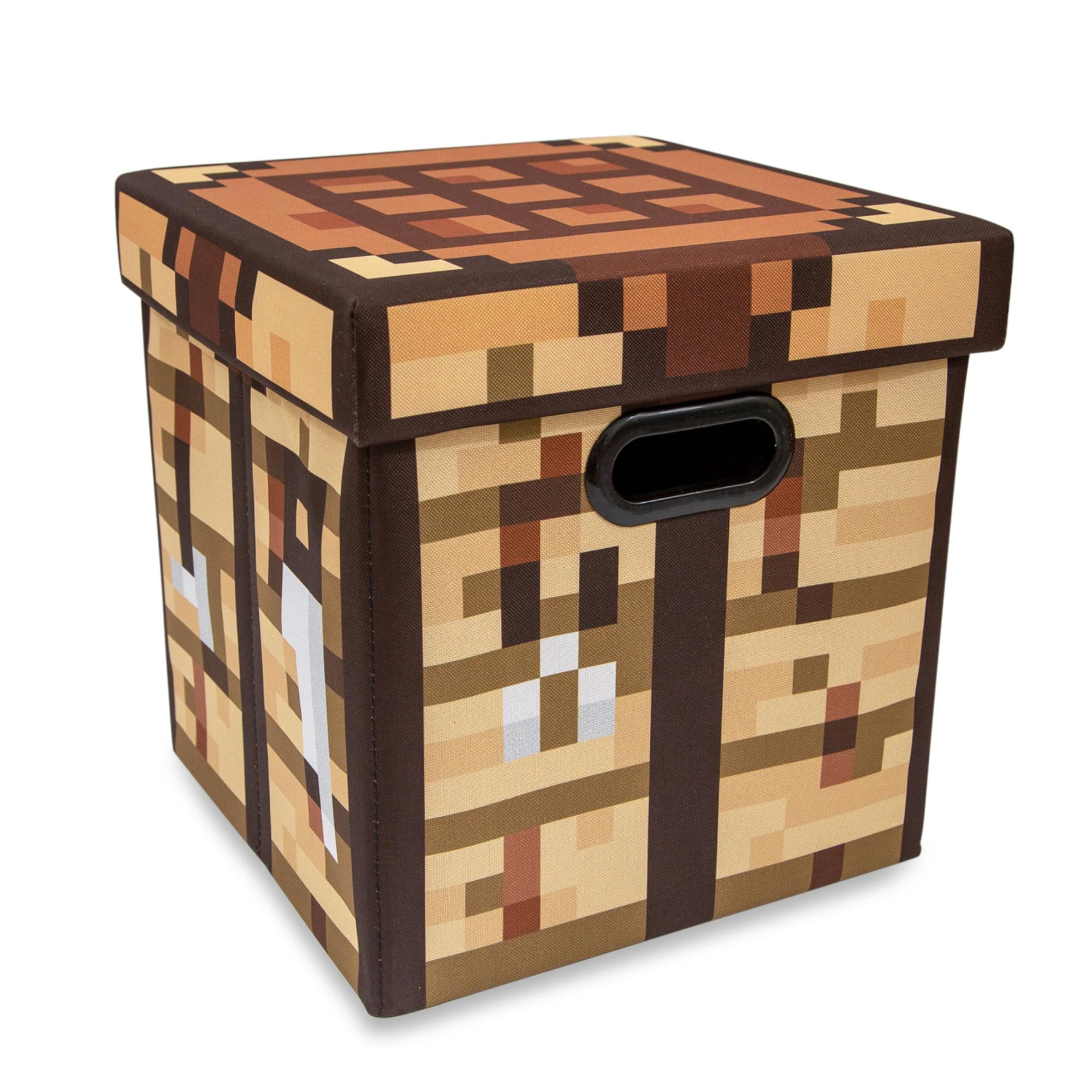 Minecraft Crafting Table Fabric Storage Bin Cube Organizer with Lid ...