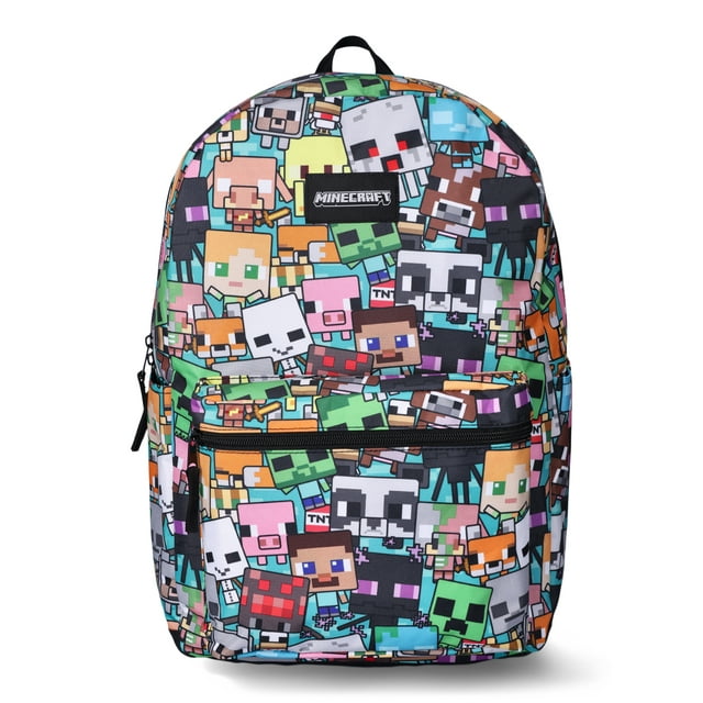 Minecraft Creeper 17" Laptop Backpack Multi-Color - Walmart.com