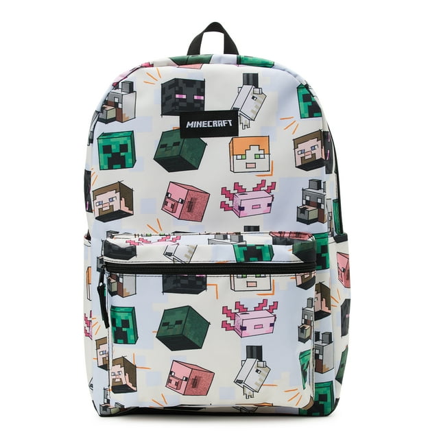 Minecraft Creeper 17" Laptop Backpack, Multicolor - Walmart.com