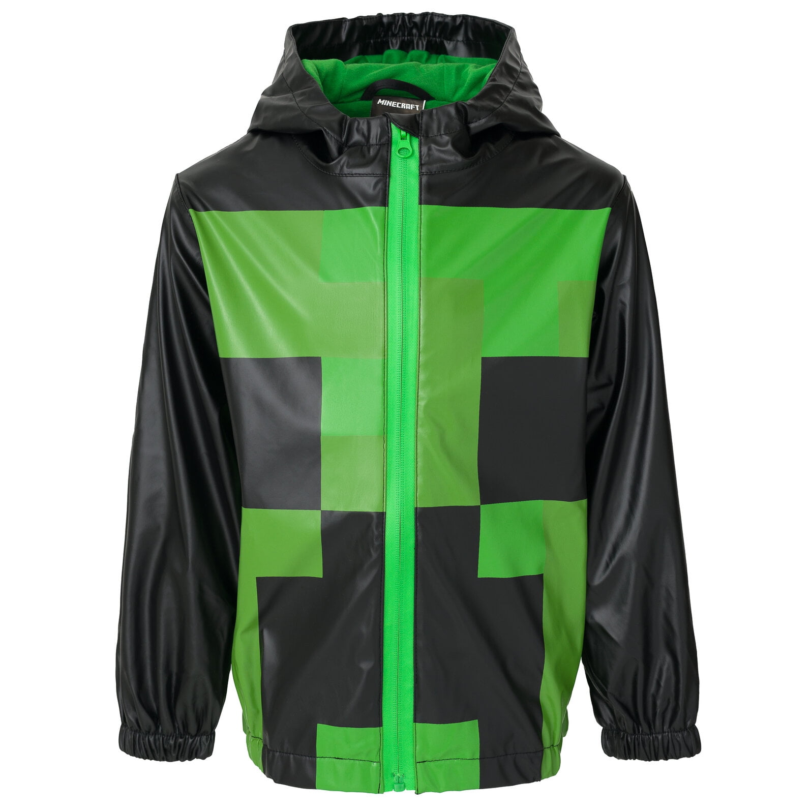 Minecraft Creeper Big Boys Zip Up Winter Hoodie Jacket for Kids ...
