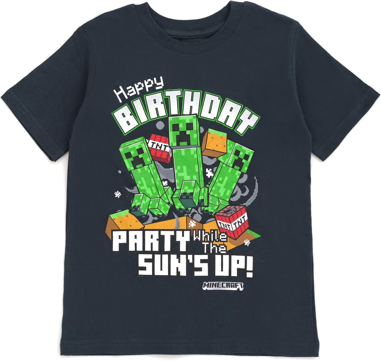 Minecraft Creeper Birthday T-Shirt Little Kid to Big Kid Sizes (4-18-20 ...