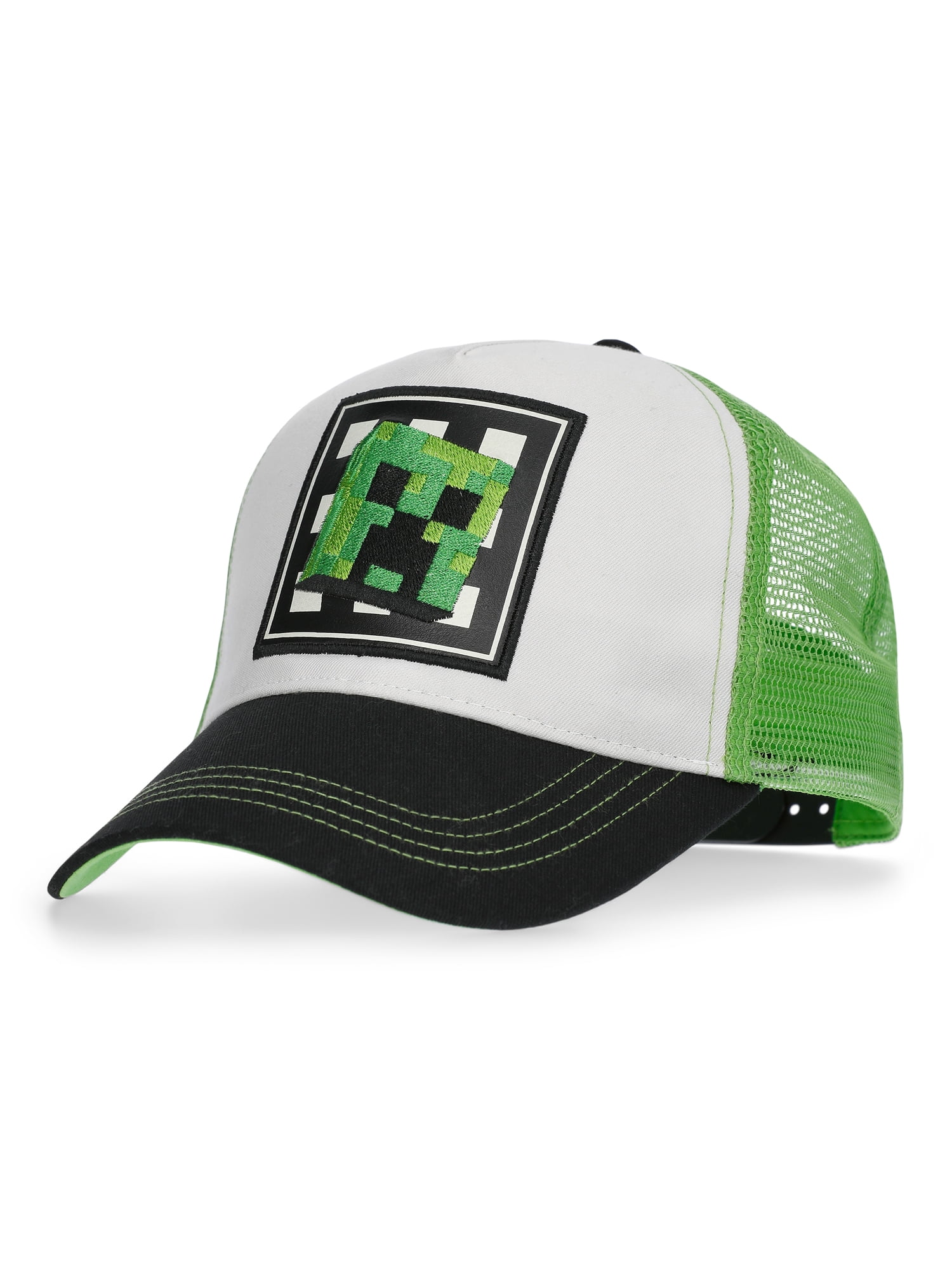 Minecraft Creeper Boys Baseball Cap, Green, One Size Fits Most ...
