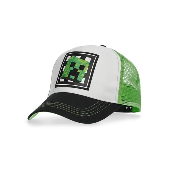 Minecraft Creeper Boys Baseball Cap, Green, One Size Fits Most ...