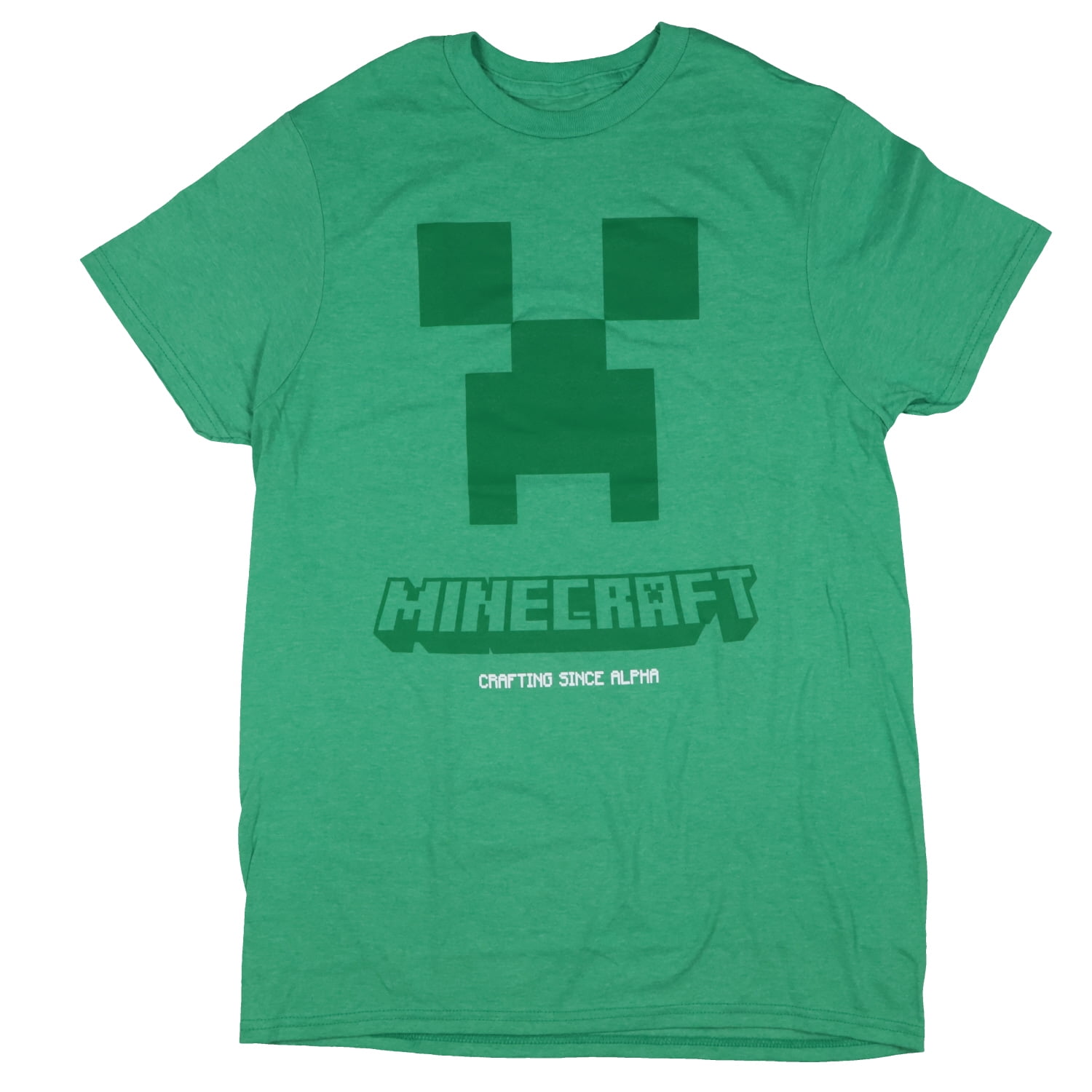 Minecraft Creeper Character Video Game Shirt Men's Crafting Since Alpha ...