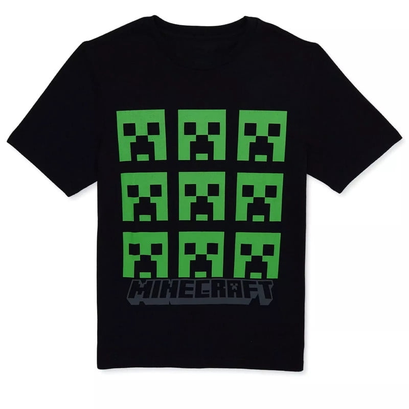 Minecraft Creeper Faces 64000 T-shirt, Funny Game Men Women Youth ...