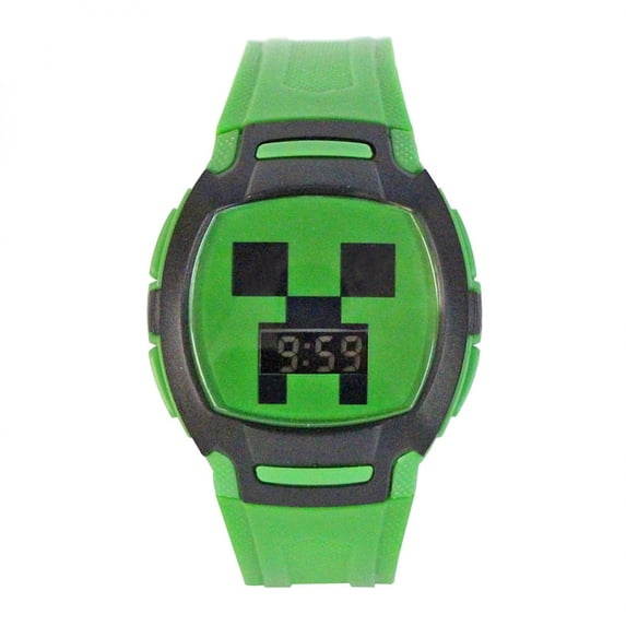 Minecraft, Creeper LED Flashing LCD Watch, adjustable silicone strap ...