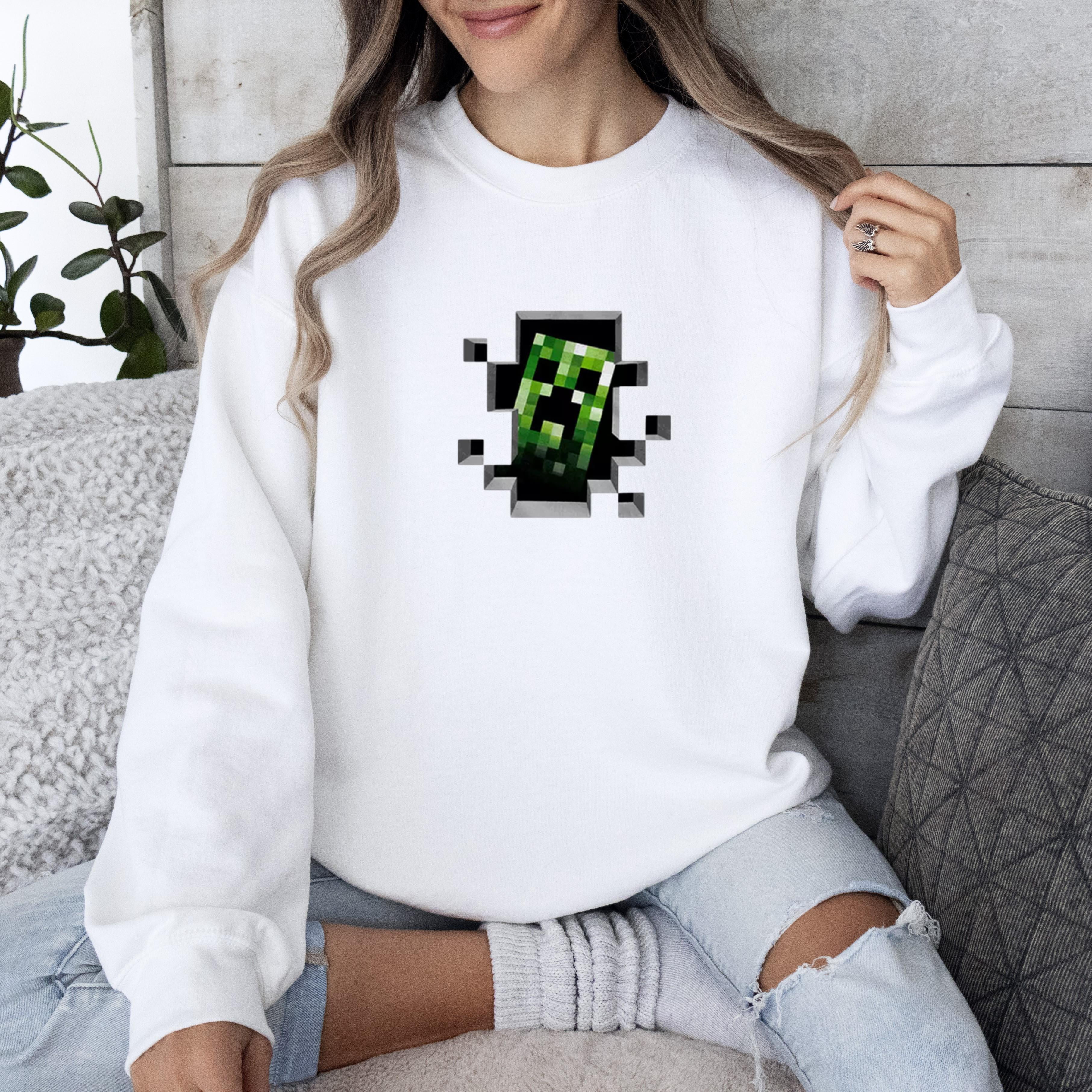 Minecraft Creeper Inside Sweatshirt - Fun & Stylish Design, for men & women, up to size 5XL ...