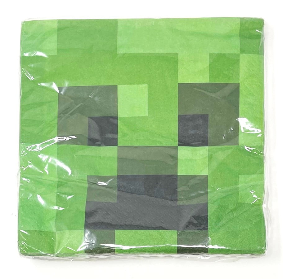 Minecraft Creeper Large Party Napkins - Pack of 16 - Walmart.com