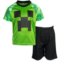 Minecraft Kids 3-Piece Outfit: T-Shirt, Tank Top, Shorts Set (Sizes 4 ...