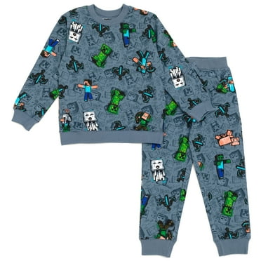 Minecraft Creeper Boys Outfit: 3-Piece Clothing Set with Hoodie, T ...