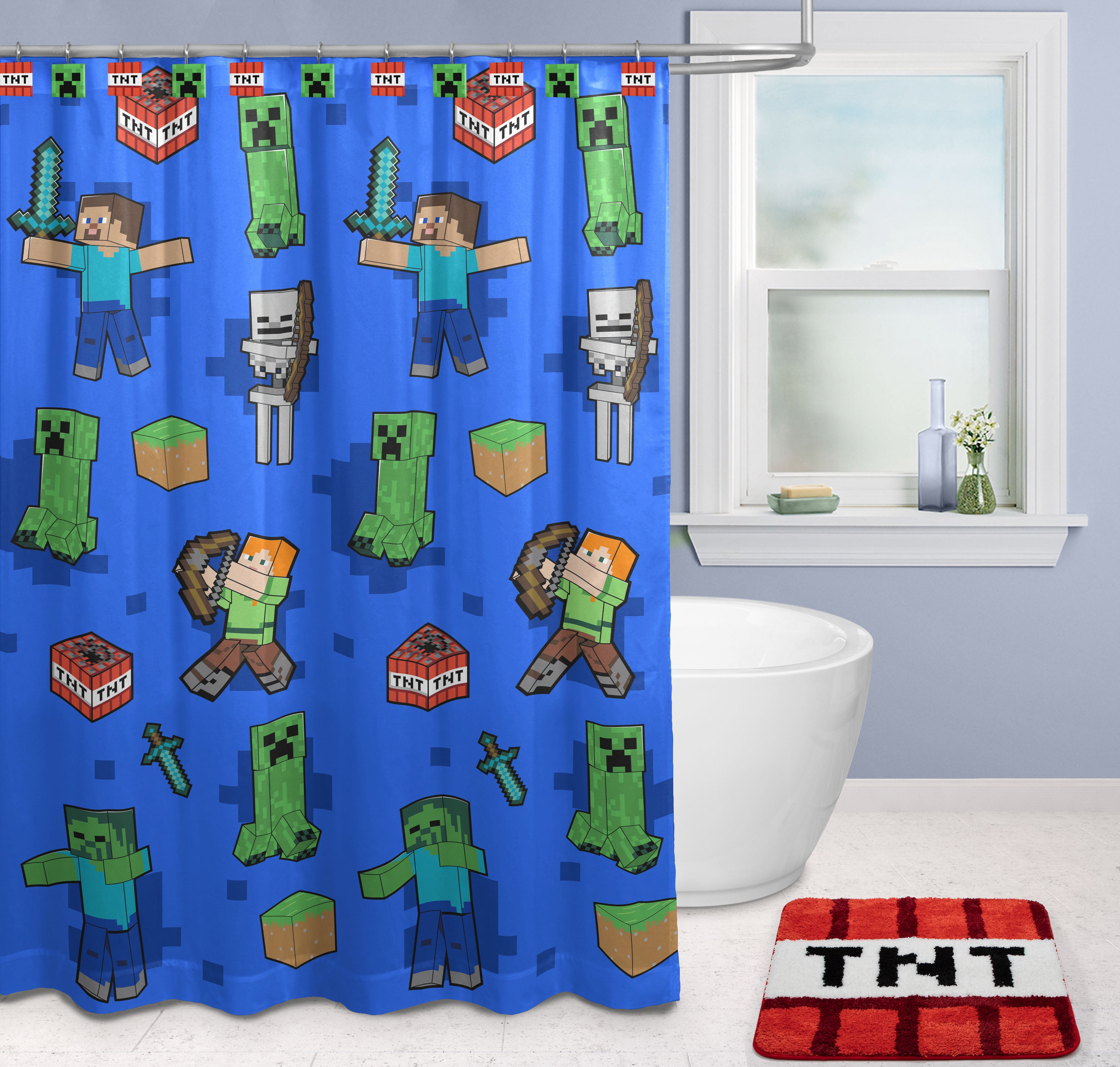 Minecraft Creeper TNT 14 Piece Bath Set - Walmart.com