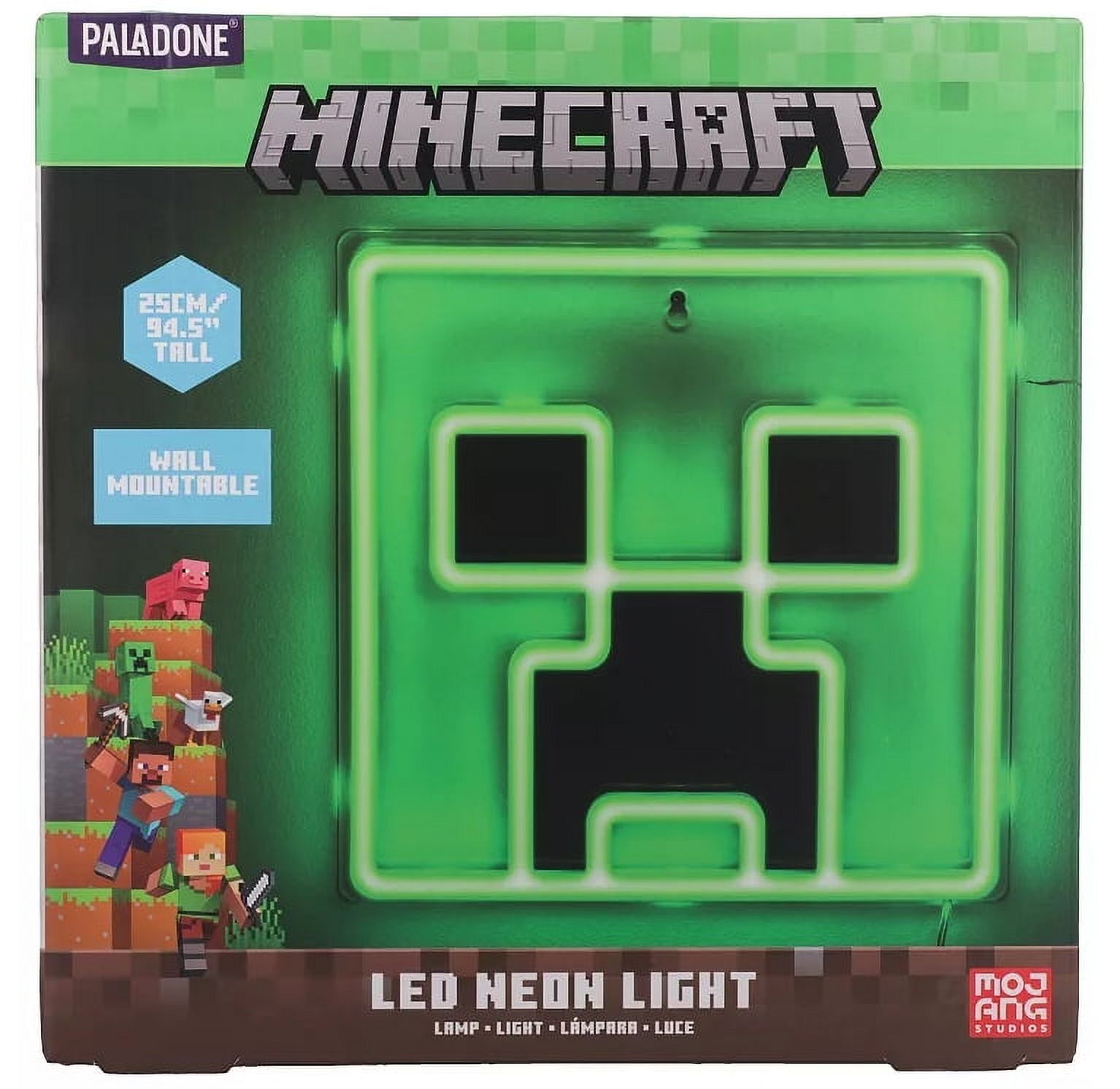 Minecraft Creeper Wall-Mountable LED Neon Light 9.4" - Walmart.com