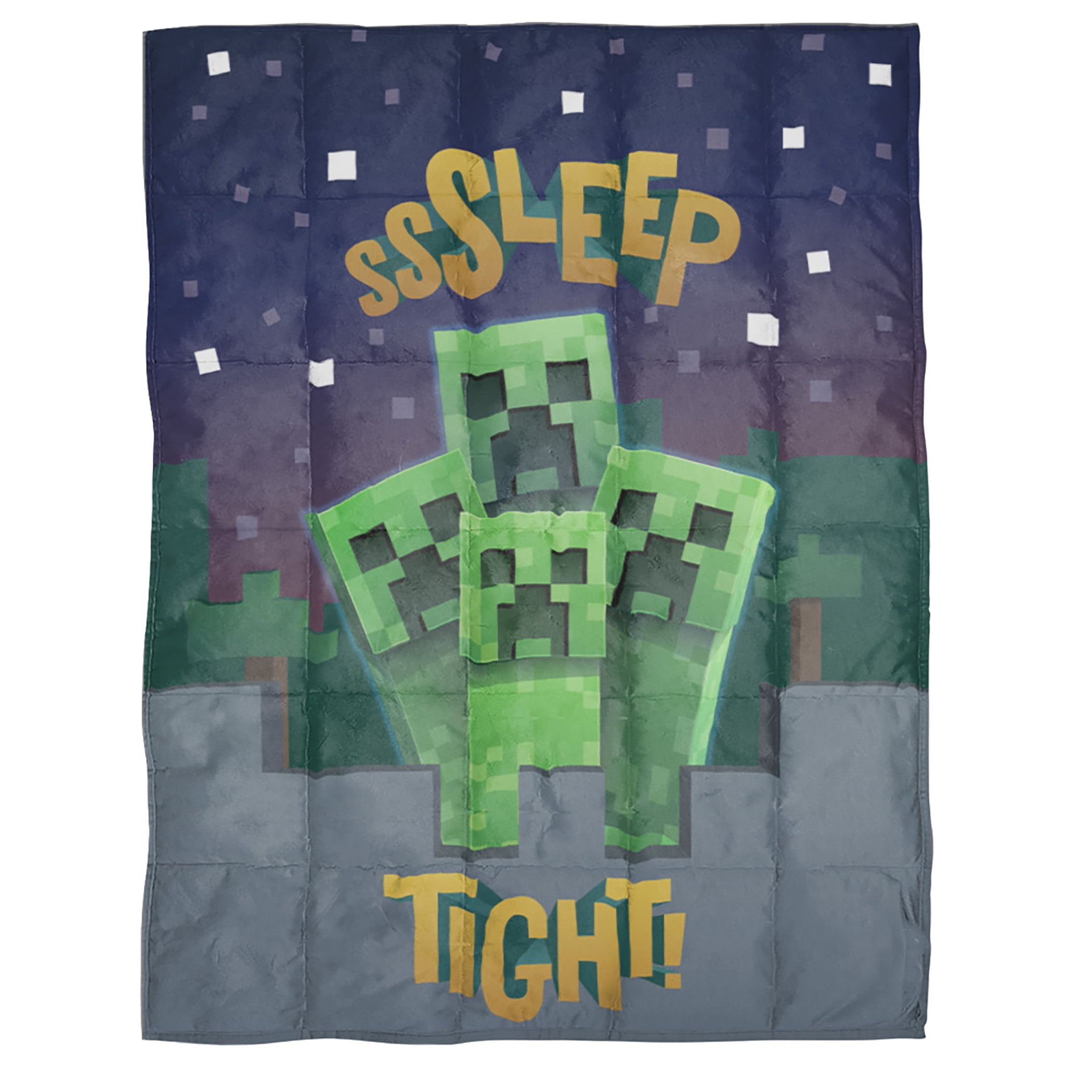 Minecraft Creeper Weighted Blanket 4.5 lb - Walmart.com