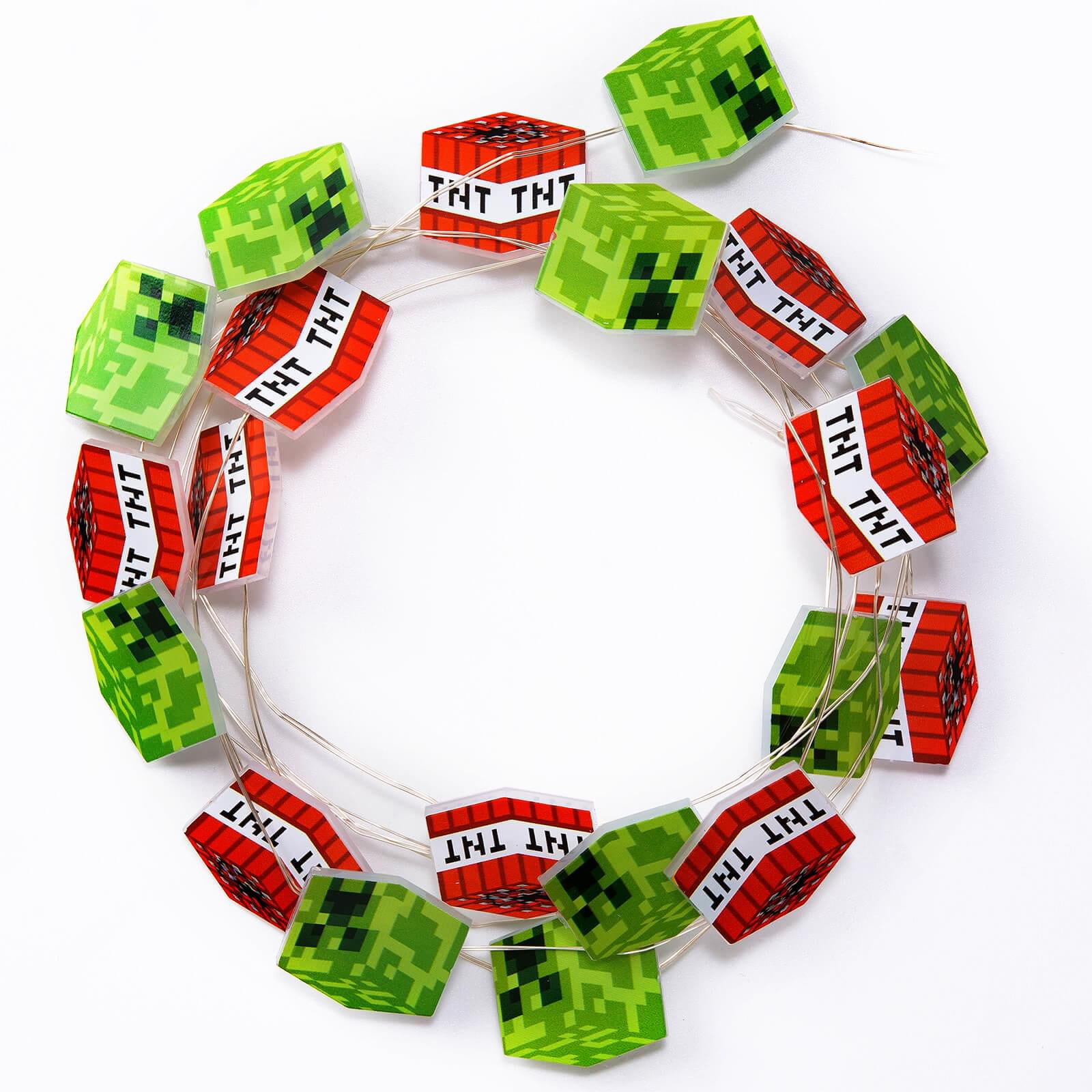 Minecraft Creeper and TNT Block LED Desk Decor String Lights - Walmart.com