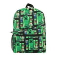 Bioworld, Minecraft Creeper All-Over Print 18" Backpack - Walmart.com