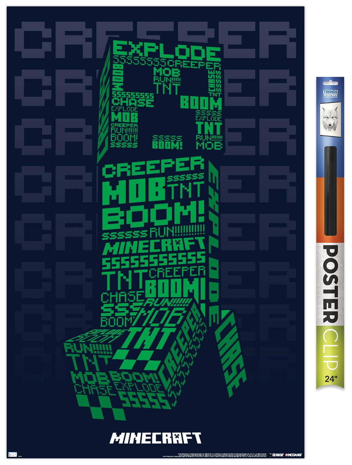 Minecraft - Creeperscope Wall Poster, 22.375" x 34" - Walmart.com