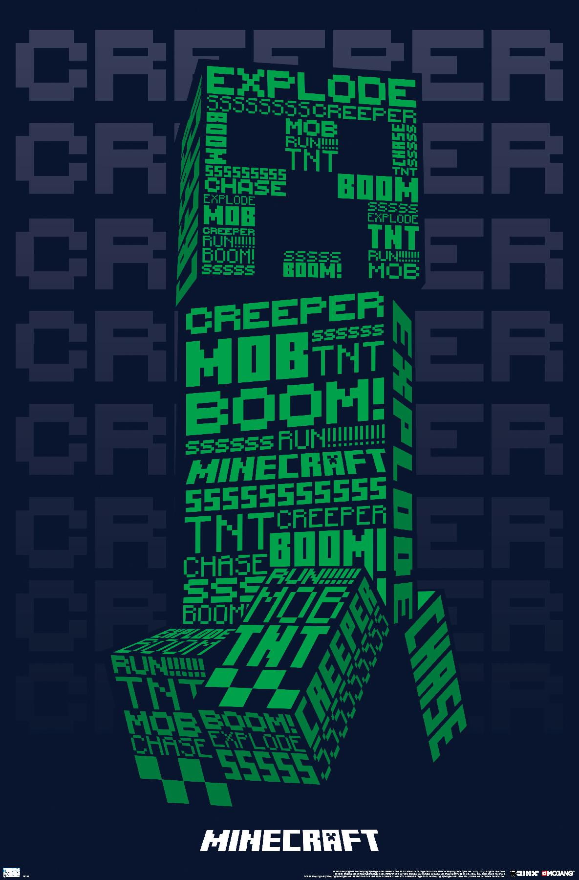 Minecraft - Sprites 2.0 Wall Poster, 22.375" x 34", Framed - Walmart.com